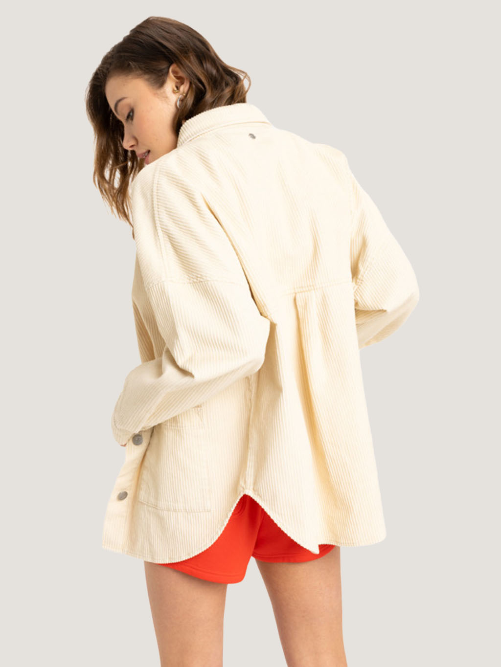 CAMISA M/L ROXY MUJER KICK BACK WASH – Big Head Peru