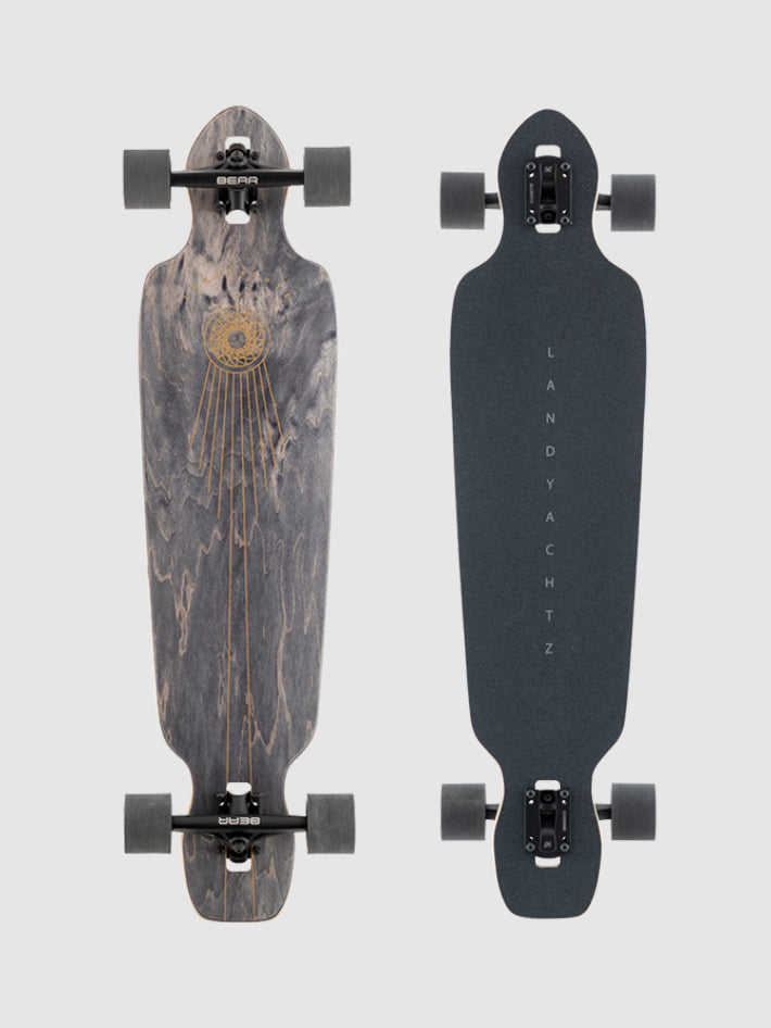 LONGBOARD LANDYACHTZ BATTLE AXE BLACK SPACE ROCK – Big Head Peru